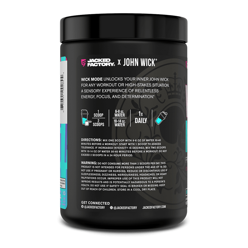 John Wick Pre Workout - Wick Mode by Jacked Factory