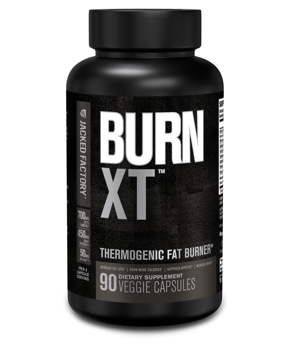 Burn-XT Black Thermogenic Fat Burner w/ TeaCrine® | Jacked Factory