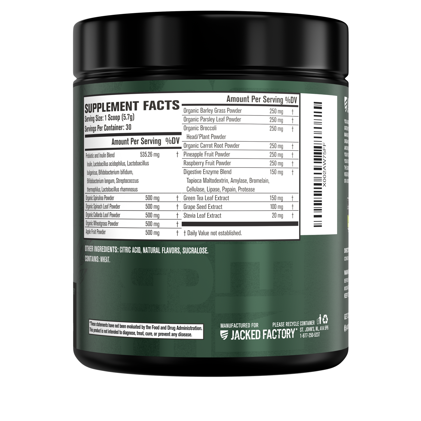 Green Surge Greens Powder w/Probiotics & Digestive Enzymes | Jacked Factory