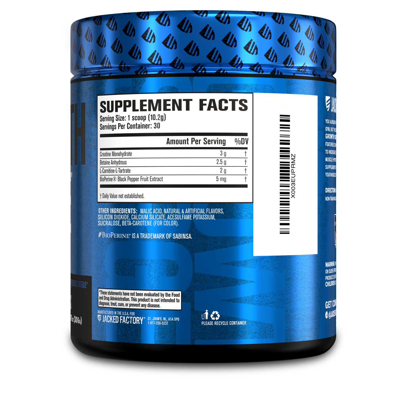 Growth Surge Post Workout Muscle Builder | Jacked Factory