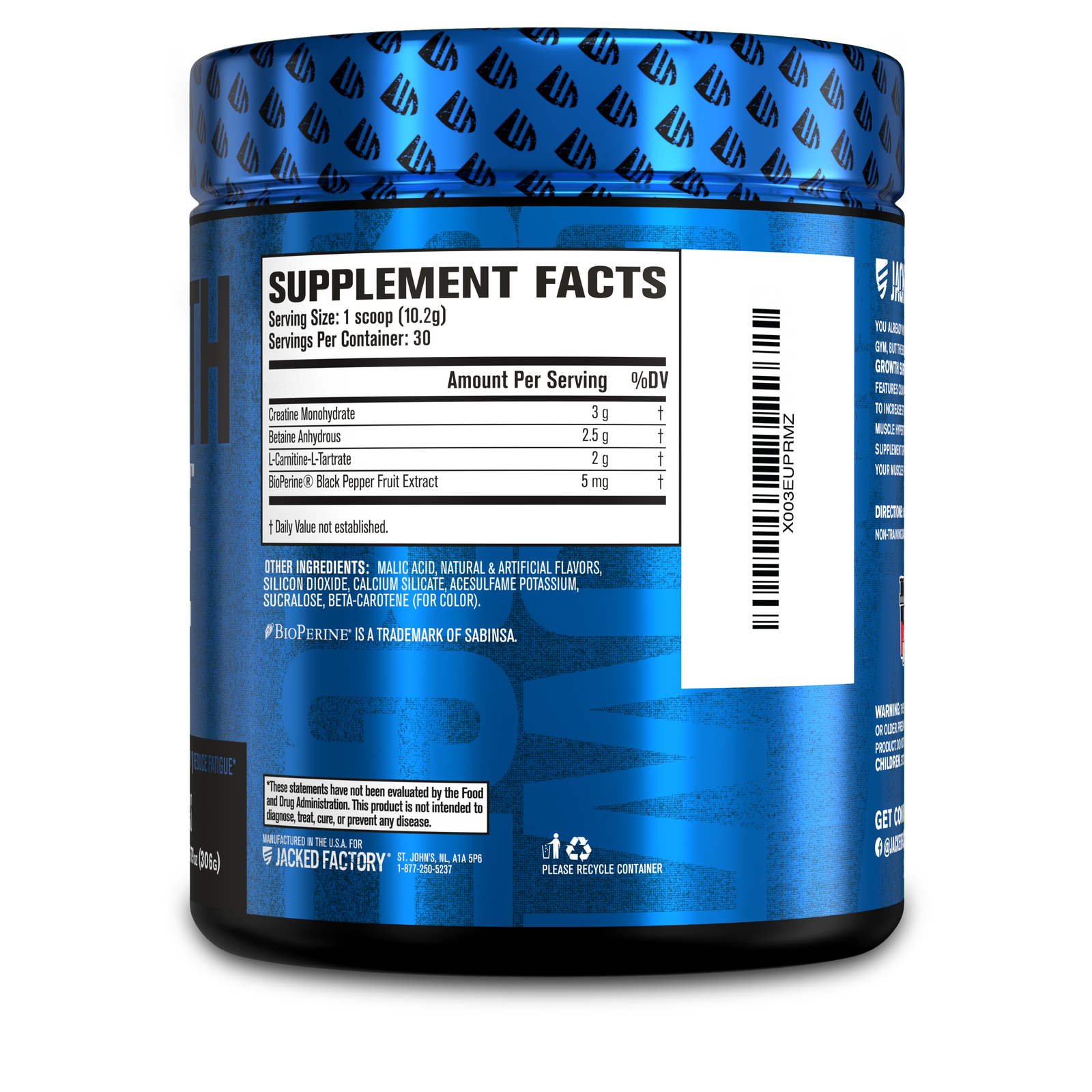 Growth Surge Post Workout Muscle Builder | Jacked Factory