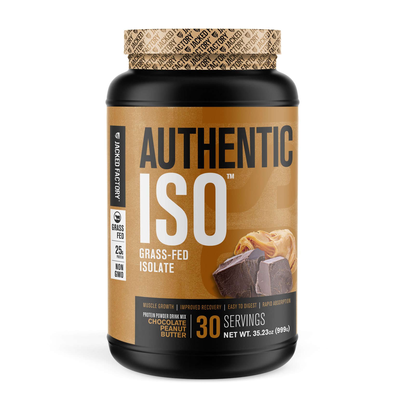 Authentic Iso Grass-Fed Whey Protein Isolate | Jacked Factory