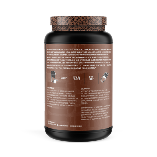 Authentic Iso Grass-Fed Whey Protein Isolate | Jacked Factory