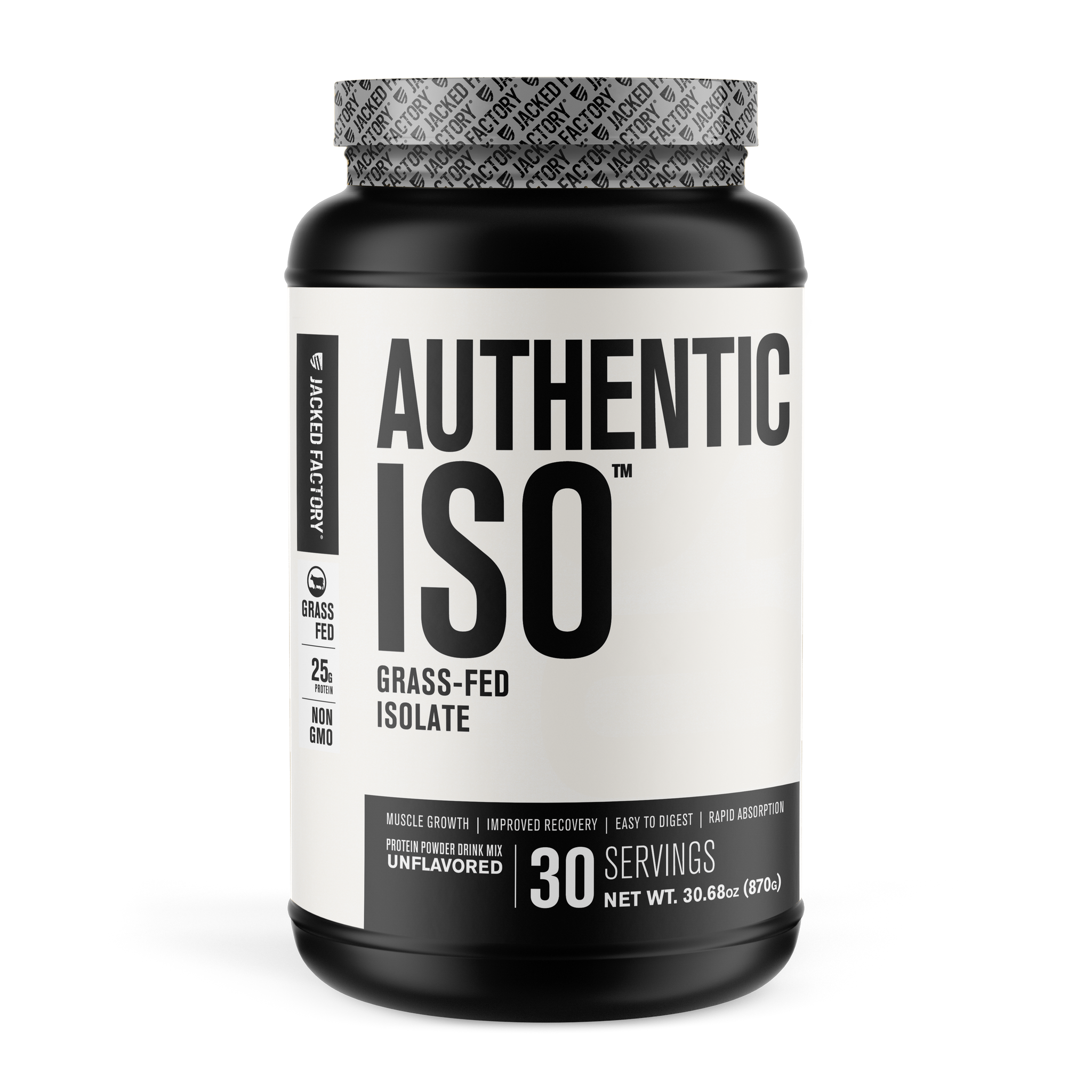 Authentic Iso Grass-Fed Whey Protein Isolate | Jacked Factory
