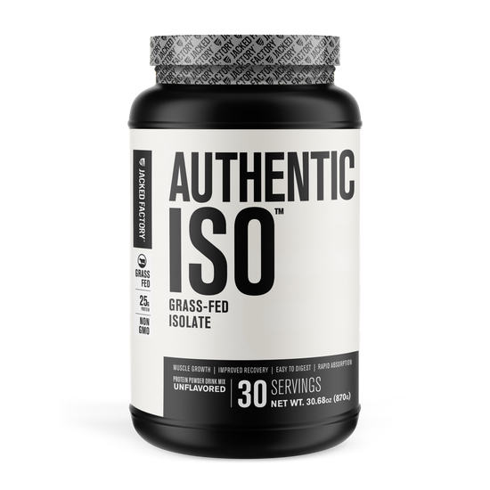Authentic Iso Grass-Fed Whey Protein Isolate | Jacked Factory