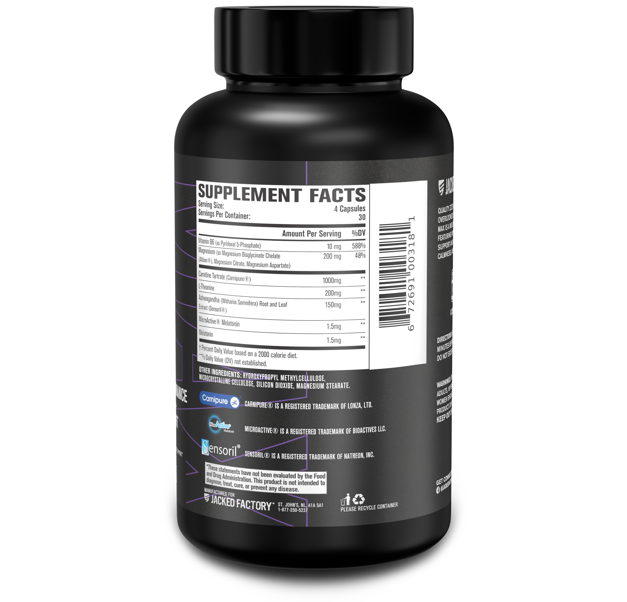 Lean PM MAX Stimulant-Free Fat Burner & Sleep Aid | Jacked Factory