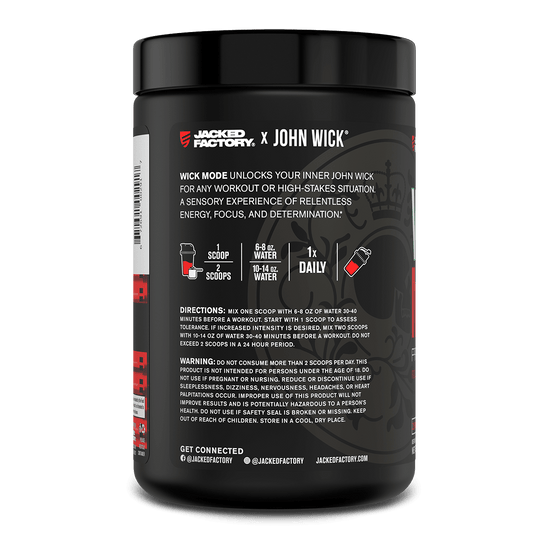 John Wick Pre Workout - Wick Mode by Jacked Factory