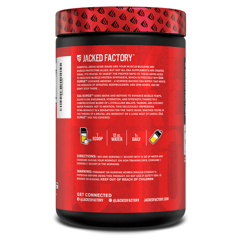 EAA Surge - Essential Amino Acids Intra Workout | Jacked Factory