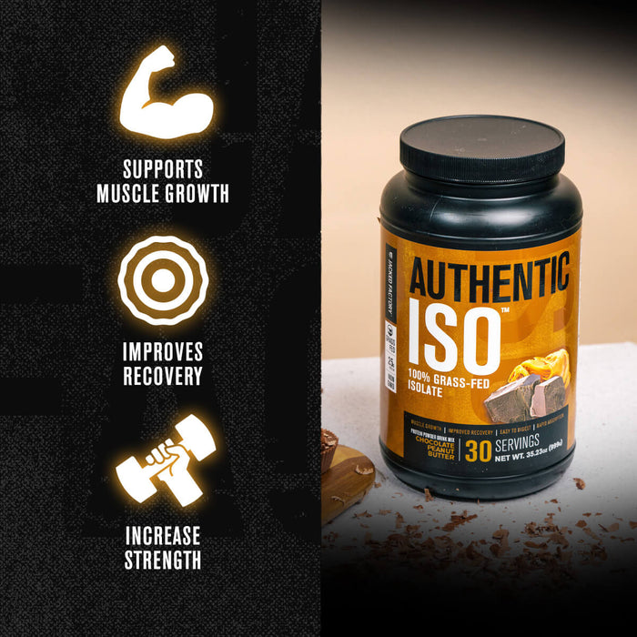 Authentic Iso Grass-Fed Whey Protein Isolate | Jacked Factory