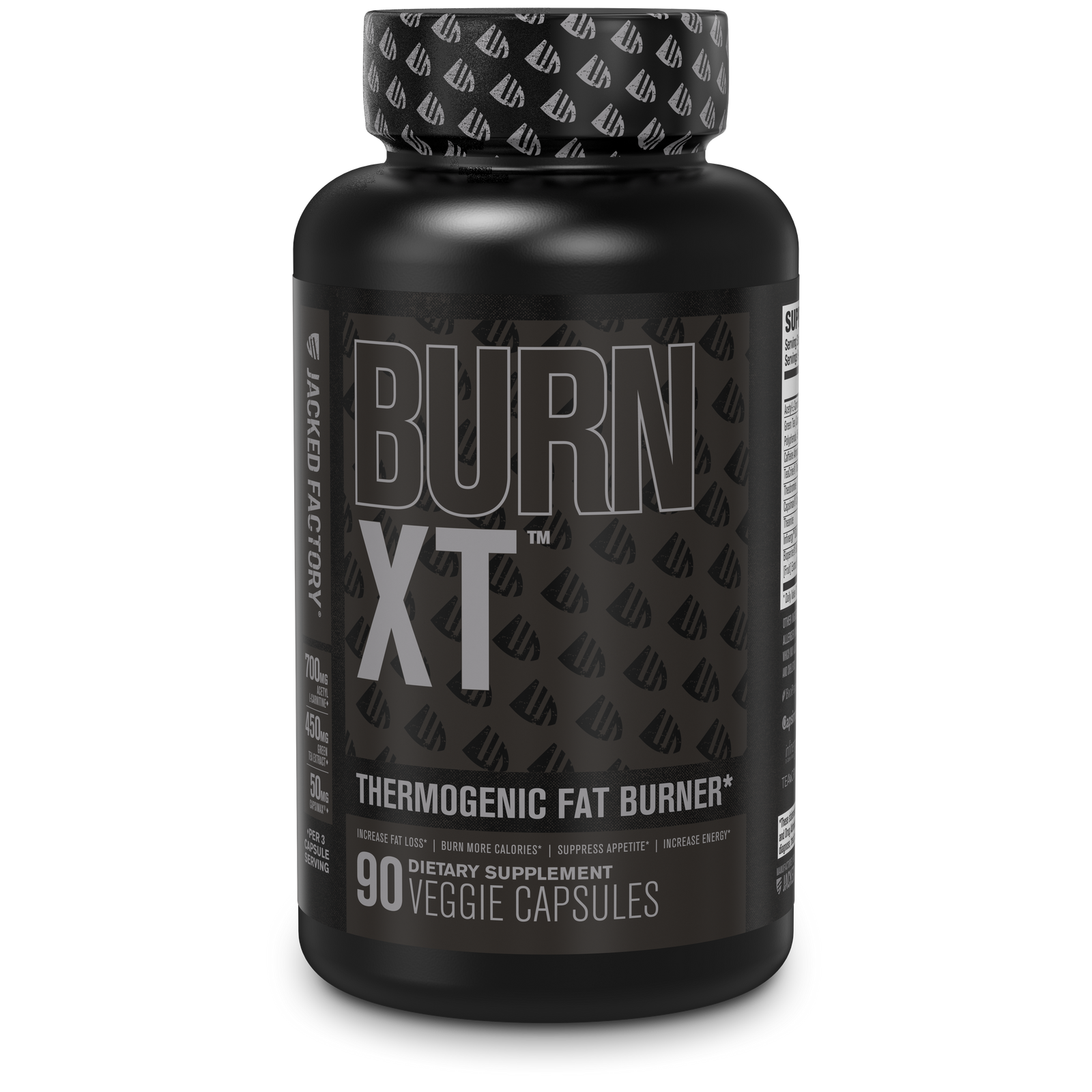 Burn-XT Black Thermogenic Fat Burner w/ TeaCrine® | Jacked Factory