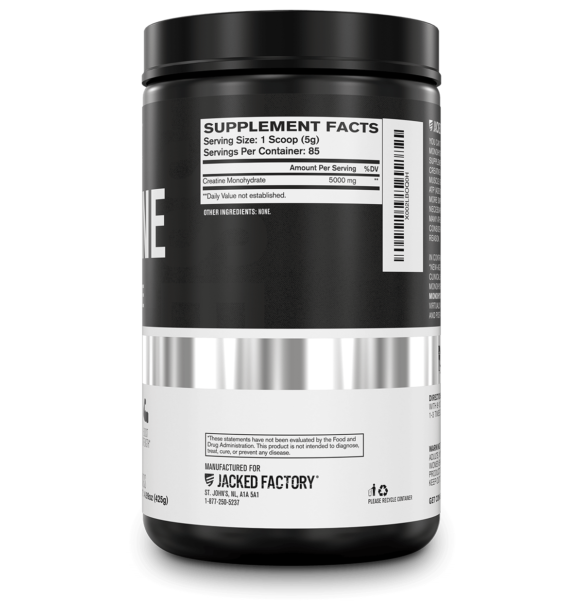 Creatine Monohydrate | Jacked Factory