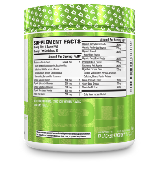 Green Surge Greens Powder w/Probiotics & Digestive Enzymes | Jacked Factory