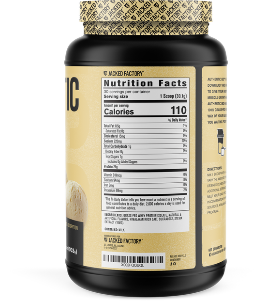 Authentic Iso Grass-Fed Whey Protein Isolate | Jacked Factory